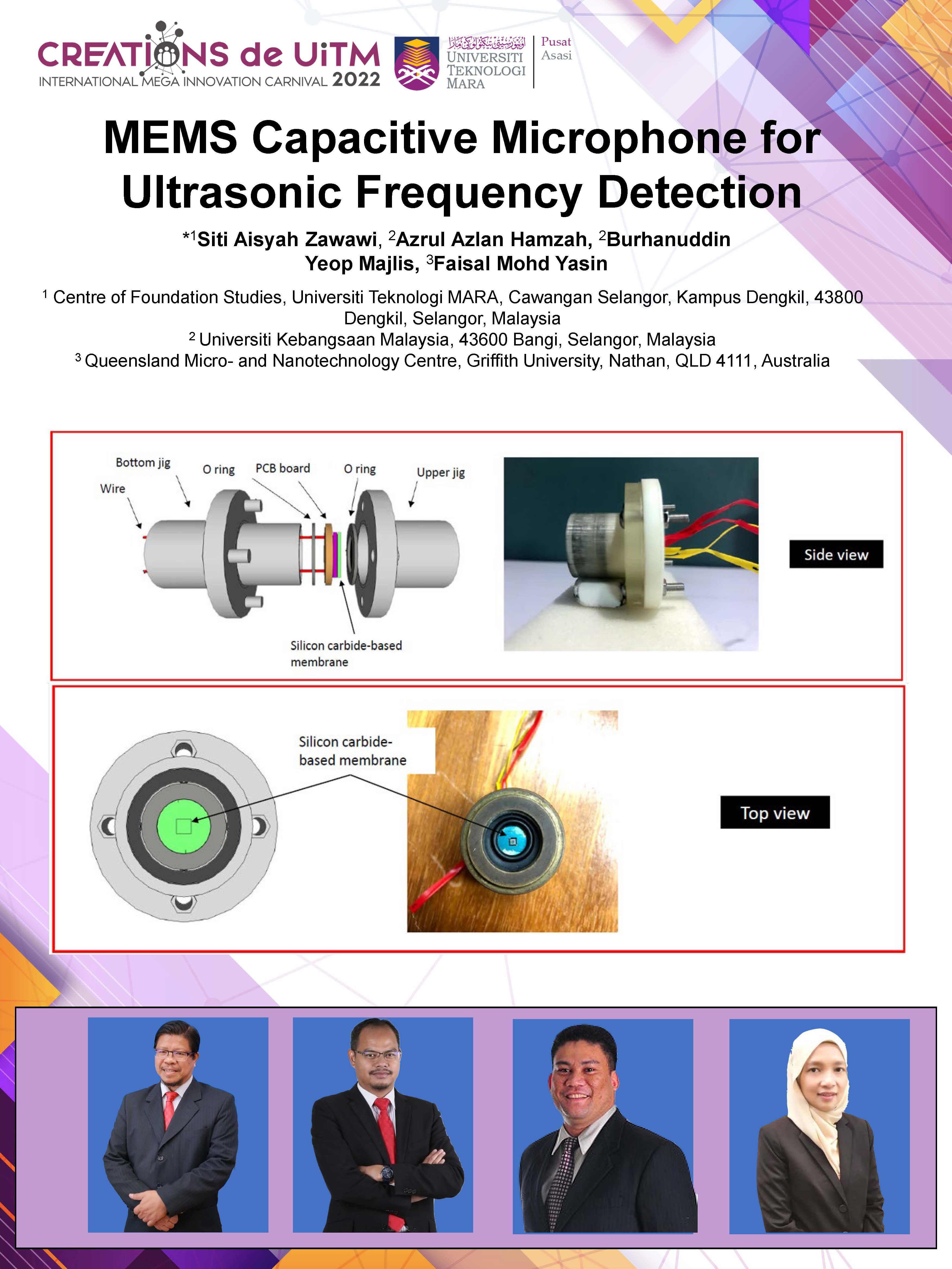 CDU2022_A027 : A MEMS Capacitive Microphone for Ultrasonic Frequency ...